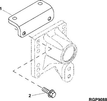 China R516436 Bracket Deere parts WL56, 300GLC, 1210E, 1510E, 2.9, 250GLC, 1070D, 644K, 1010D, 810D, 6.8, 850K, 624K, 210G, 4.5, 750K for sale