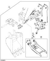 China AT317646 Bracket Deere parts 35D, 35ZTS, 27C, 27D, 27ZTS, 35C for sale