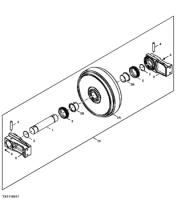 China 1036320 Bracket Deere parts 245GLC for sale