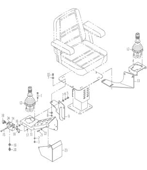 China 0290189551 Bracket Deere parts 2254 for sale