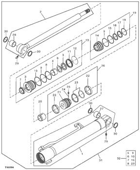 China 0480909 Spacer Deere parts 35C, 35ZTS for sale