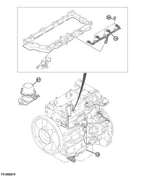 China 8973321332 Wiring Harness Deere parts 225DLC, 220DW for sale