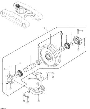 China 1020353 Bracket Deere parts 370C, 992D, 330LC, 450CLC, 992ELC, 3554, 450LC, 3754D for sale
