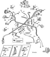 China AT142390 Wiring Harness Deere parts 300D, 410D, 315C, 710B, 310C, 210C, 410C, 690ELC for sale