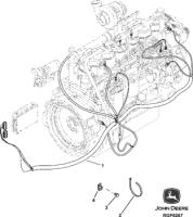 China AT199840 Wiring Harness Deere parts 370C, 3554 for sale