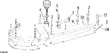 China 28H2642 Spacer Deere parts 6300, 310, 350C, 310A, 350D, 762, 6305, 410 for sale