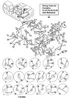 China 0002786 Wiring Harness Deere parts 450LC for sale