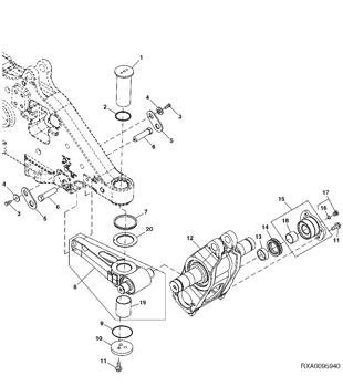 China R273543 Spacer Deere parts 9510RT, 9430T, 9630T, 9530T, 764, 9560RT, 9460RT for sale