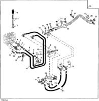 China AT25537 Elbow Fitting Deere parts 644B, 444D, 855, 544, 544B, 444, 544C, 444C, 644A for sale