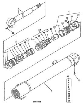 China 0478714 Spacer Deere parts 50C, 50ZTS, 35ZTS for sale