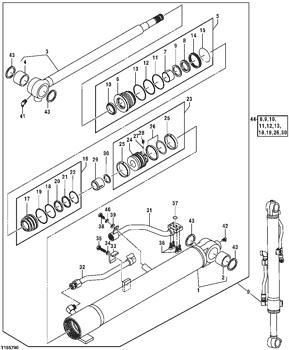 China 0495804 Spacer Deere parts 50C, 50ZTS for sale