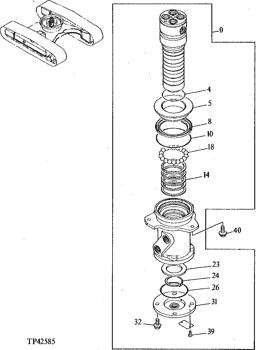 China 972658 Ball Deere parts 290D, 595, 992D, 690D, 190, 992ELC, 80, 70, 70D, 75C, 790D, 450LC, 750, 490, 792DLC, 80C, 495D, 550LC, 590D, 595D, 790, 892DLC, 690 for sale