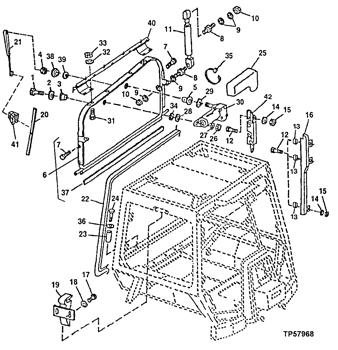 China AT140912 Isolator Deere parts 250C, 300D, B25C, 410D, 410E, B30C, 710D, 310E for sale