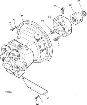 China 30M7026 Plug Deere parts 595D, 290D, 490, 344E, 444E, 344G, 495D, 590D for sale