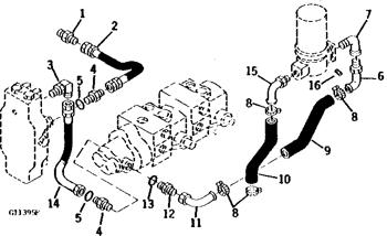 China 15H112 Elbow Fitting Deere parts 450, 555A, 550A, 550, 450B, 555B, 550B, 455D, 24A, 455E, 90, 555, 125 for sale