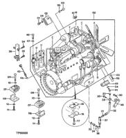 China 4S00486 V-Belt Deere parts 550LC for sale