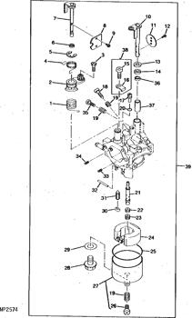 China AM104366 Valve Deere parts 622 for sale