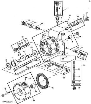 China AR96613 Valve Deere parts 2640 for sale
