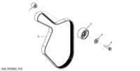 China R123439 V-BELT Deere parts 4.5, 6.8, 260, 670C, 770C for sale