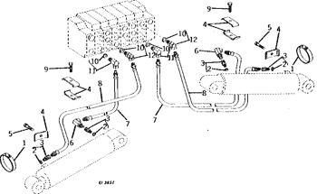 China AW10637 Elbow Fitting Deere parts 500A, 7712, 544, 450C, 555, 544B, 93, 500 for sale