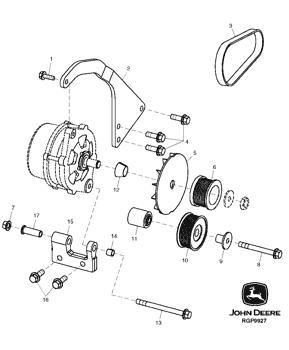 China R135193 V-BELT Deere parts 670D, 670C for sale