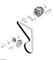 China R135596 V-BELT Deere parts 1470D, 1710D, 660D, 330LC, 200LC, 330LCR, 1270D, 1400 for sale
