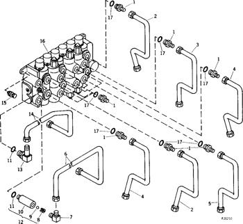 China AH20193 Elbow Fitting Deere parts 844, 690B, 690C, 340D, 3375, 440, 770, 670, 740, 770A, 762, 1550, 640, 762A, 693B, 440C, 570, 401D, 862, 675, 862B, 743A, 540, 8875, 90, 540B, 670A for sale