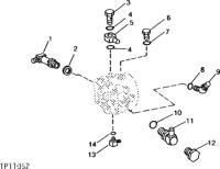 China AR26747 Elbow Fitting Deere parts 500A, 500B, 440, 760A, 510, 700A, 770A, 500, 540, 600 for sale