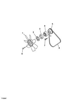 China 4445212 V-Belt Deere parts 50ZTS, 35ZTS, 27ZTS for sale