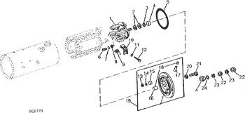 China AR102776 Starter Motor Deere parts 770A, 644B for sale