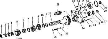 China JD7672 Ball Bearing Deere parts 302A, 302, 480A, 310, 401D, 310A, 860, 301A, 401B, 762, 2640, 401C, 450G, 410, 380, 300B for sale