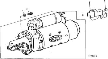 China SE501418 Starter Motor Deere parts 790, 750B, 570B, 755B, 670B, 690D, 762B, 790D, 655B, 892DLC, 850B, 770B for sale
