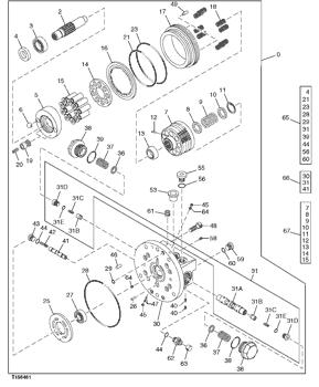 China 0436415 Ball Bearing Deere parts 35C, 35ZTS for sale