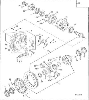 China 0362611 Thrust Washer Deere parts 595D for sale