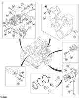 China 8980703211 Starter Motor Deere parts 245GLC, 225DLC, 230GW, 220DW, 190GW for sale