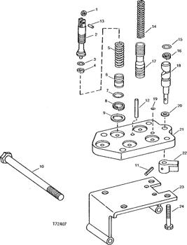 China AR86535 Valve Deere parts 302A, 2755, 302, 401D, 2955, 2355, 301A, 401B, 2640, 401C, 300, 2750, 300B, 600 for sale