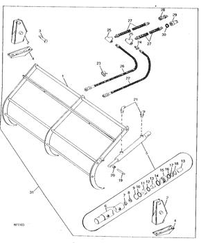 China AH135857 Kit Deere parts 675, 570, 640 for sale