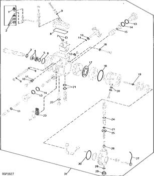 China AR90601 Kit Deere parts 500A, 500B, 646, 510, 700A, 495D, 2640, 690, 500, 644A, 600 for sale