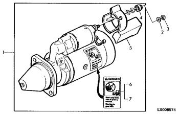 China AL110597 Starter Motor Deere parts 2755, 2955, 2750, 2355 for sale