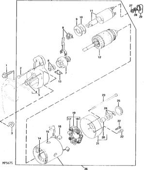 China AM878176 Starter Motor Deere parts 6X4, 4X2, 3375 for sale