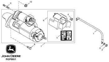 China RE515895 Starter Motor Kit Deere parts 9510R, 844, 9510RT, 646, 844J, 410E, 9530, 844K, 9530T, 9560R, 450CLC, 9560RT, 990, 1600, 644B, 9630T, 770, 760A, 770A, 762, 1050K, 450LC, 992D, 850, 860B, 862, 890, 862B, 9630, YZ19550, 744E, 9330, 7... for sale