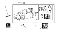 China SE501454 Starter Motor Deere parts 1600, 744H, 890, 450CLC, 862B, 992ELC, 450LC for sale