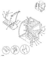 China 4464786 Electrical Connector Assy Deere parts 75C, 135C, 225CLC, 80C for sale