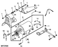 China AM137931 Starter Motor Deere parts 4X2 for sale