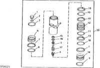 China R57103 Piston Deere parts 500A, 844, 690B, 500B, 646, 690C, 540D, 500C, 740A, 340D, 510, 646C, 401C, 643D, 444, 444C, 644A, 990, 610B, 444D, 401, 644C, 644D, 440, 743, 770, 760A, 670, 401D, 644E, 762, 770A, 640, 762A, 693B, 44... for sale