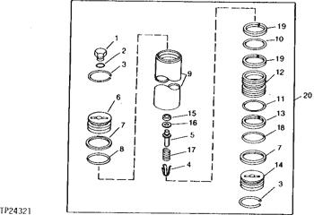 China R57103 Piston Deere parts 500A, 844, 690B, 500B, 646, 690C, 540D, 500C, 740A, 340D, 510, 646C, 401C, 643D, 444, 444C, 644A, 990, 610B, 444D, 401, 644C, 644D, 440, 743, 770, 760A, 670, 401D, 644E, 762, 770A, 640, 762A, 693B, 44... for sale