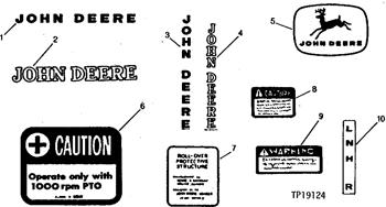 China JD111 Label Deere parts 500A, 700A, 500B, 760A for sale