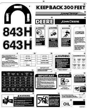 China JD5731 Label Deere parts 759G, 608S, 903JH, 959K, 435C, 909K, 903KH, 335D, 909J, 59000, 608B, 335C, 909KH, 1200, 2254, 903J, 1850, 903K for sale