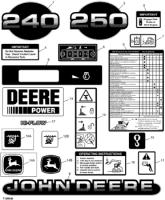 China KV10917 Label Deere parts 323D, 320E, 325, 323E, 326D, 328D, 329D, 332, 332D, 333D, 328E, 329E, 332E, 333E, 240, 260, 280, 313, 315, 317, 318D, CT322, 326E, 319D, CT332, 318E, 320D, 319E for sale