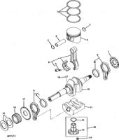 China M119174 Piston Deere parts 4X2, CS, 622 for sale
